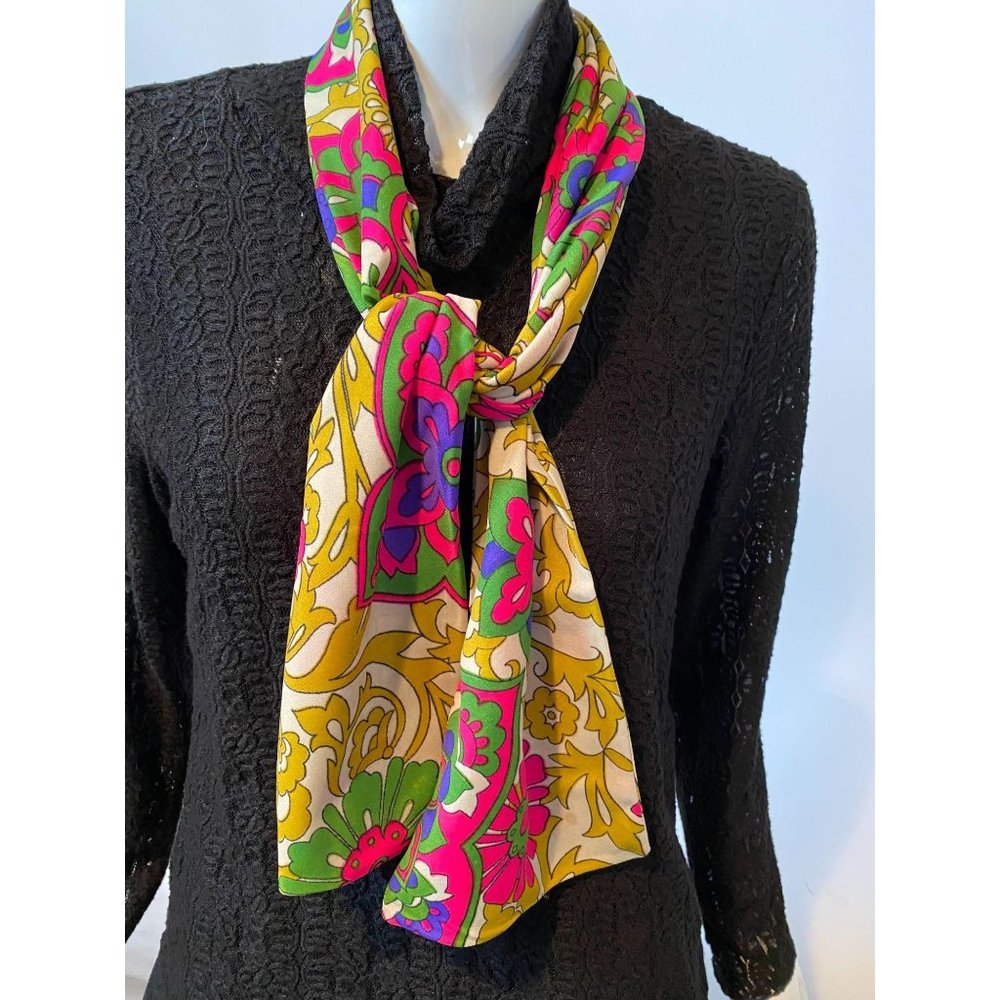 Gold And Neon Colored Vintage Sash - Gem